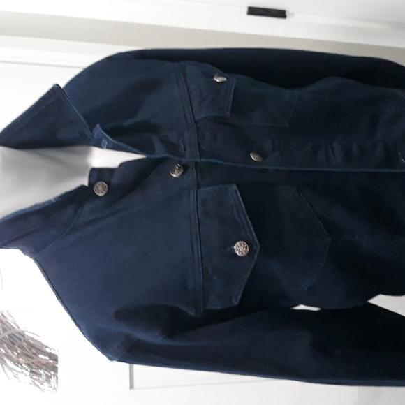 Todays News | Jackets & Coats | Todays News Unwashed Navy Blue Denim ...